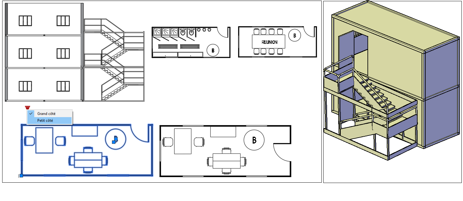 Plan d'installation de chantier - PIC - 2D - 3D - MéthoCAD