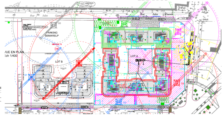 Plan d'installation de chantier - PIC - 2D - 3D - MéthoCAD